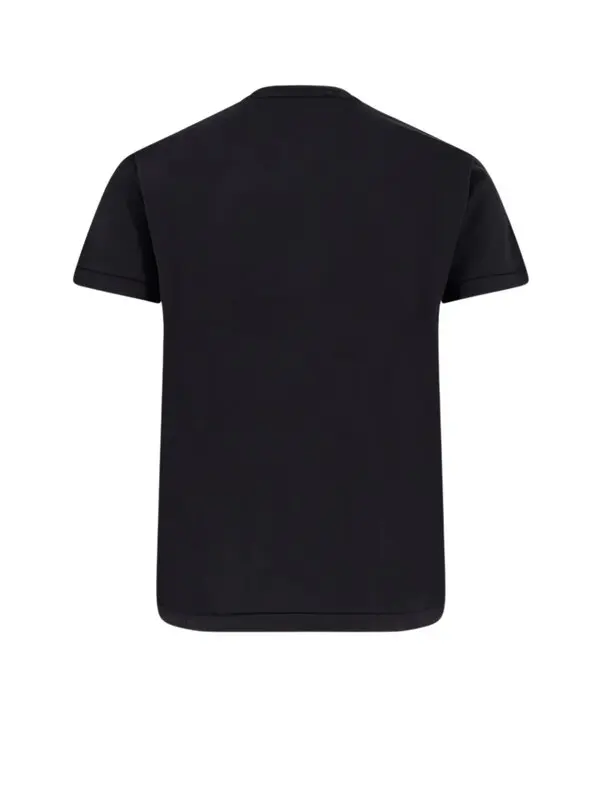 Stone Island Logo Cotton T-shirt - Black