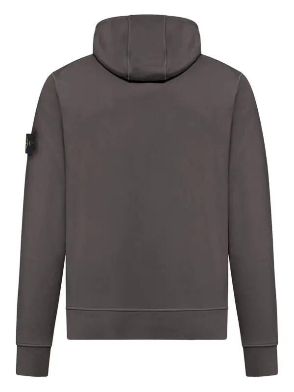 Stone Island Hooded Sweatshirt With Logo - Black