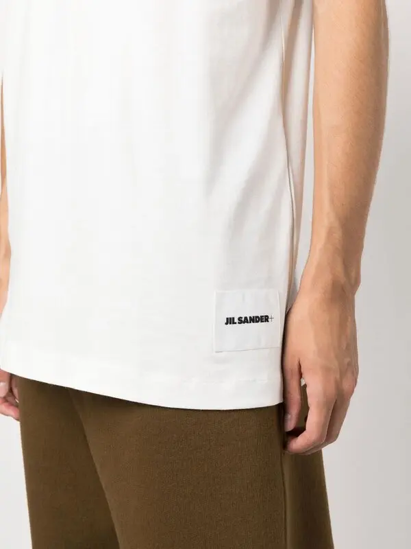 JIL SANDER Cotton Short Sleeve T-shirt - White