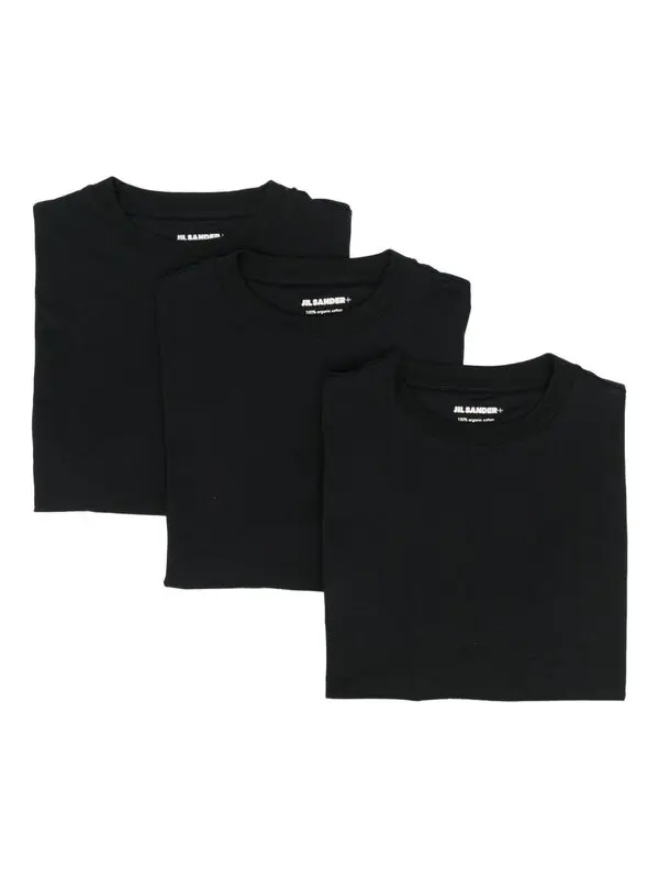 JIL SANDER Trio Of T-shirts - Black