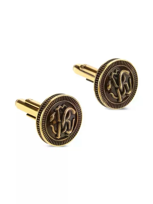 Roberto Cavalli Snake-embellishment Cufflinks