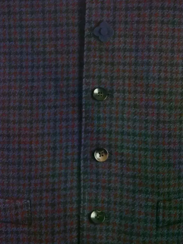 LARDINI Tartan Print Gilet - Multicolour