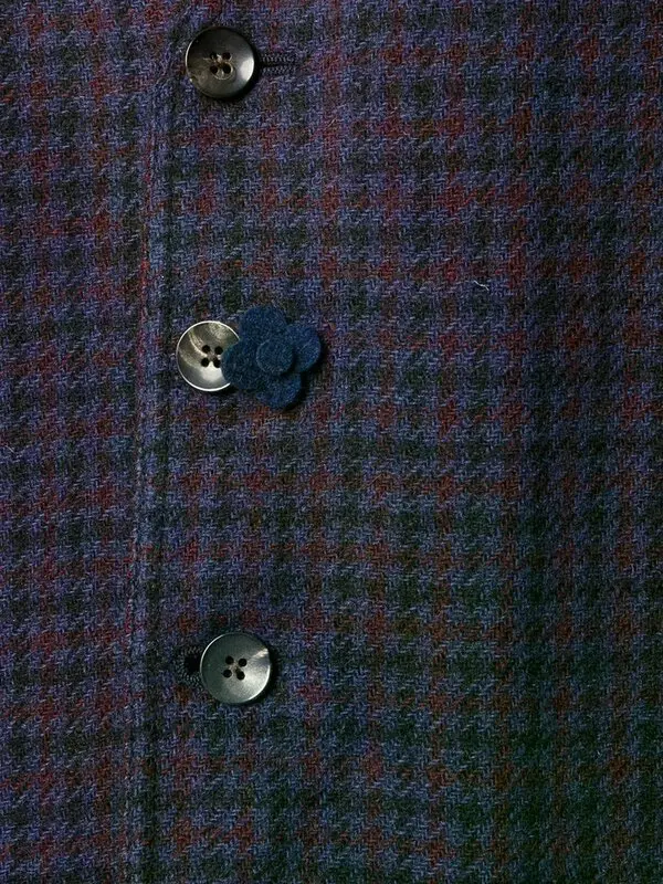 LARDINI Tartan Print Gilet - Multicolour