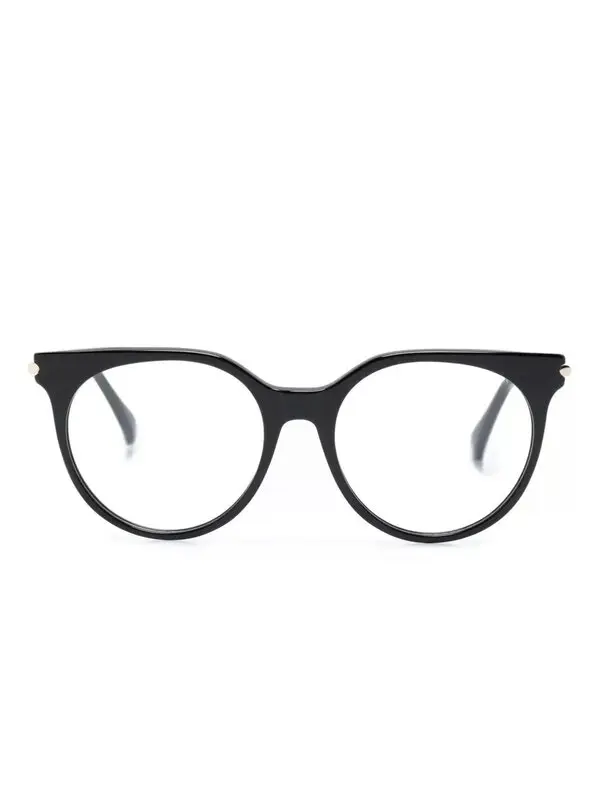 Max Mara Round Frame Eyeglasses - Black