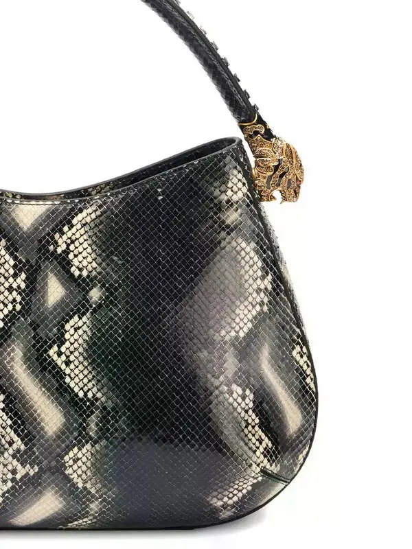 Roberto Cavalli Embossed-leather Shoulder Bag