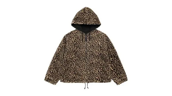 StÜssy Hooded Reversible Jacket - Leopard