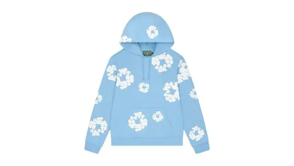 DENIM TEARS Cotton Wreath Hoodie - Light Blue