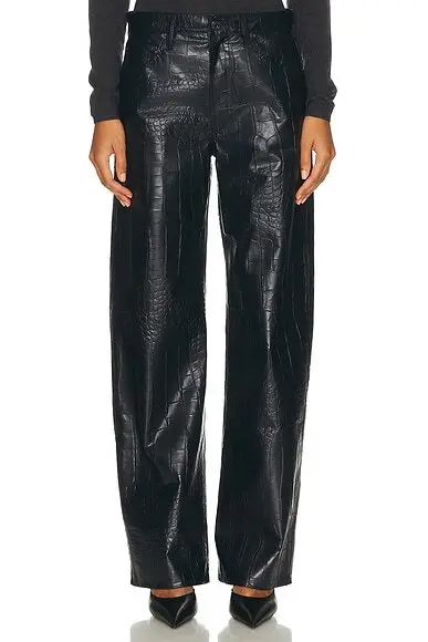 AGOLDE Embossed Wide Leg Pants