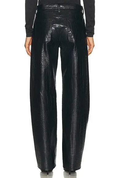 AGOLDE Embossed Wide Leg Pants