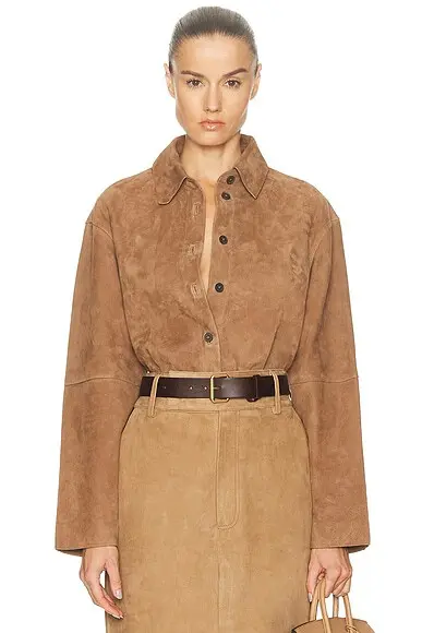 L'academie Suede Button-down Shirt