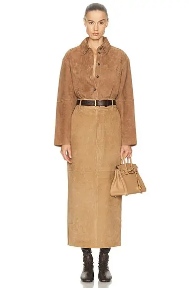 L'academie Suede Button-down Shirt