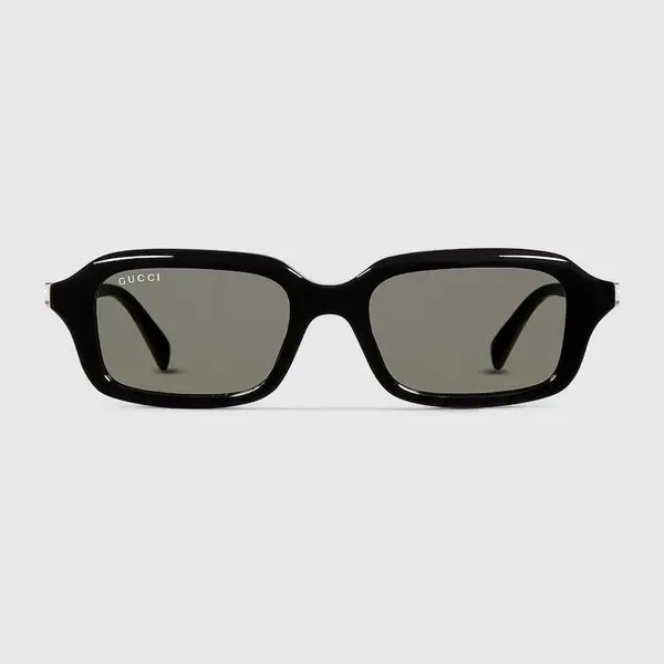 Gucci Rectangular Frame Sunglasses - Black