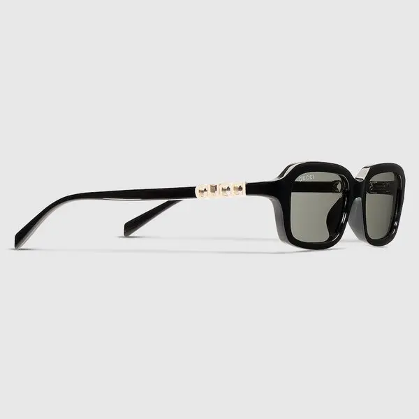 Gucci Rectangular Frame Sunglasses - Black