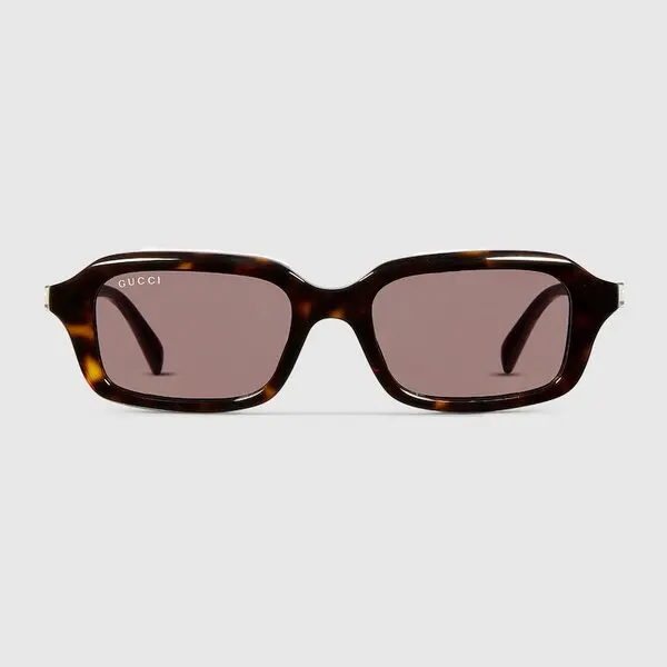 Gucci Rectangular Frame Sunglasses - Beige