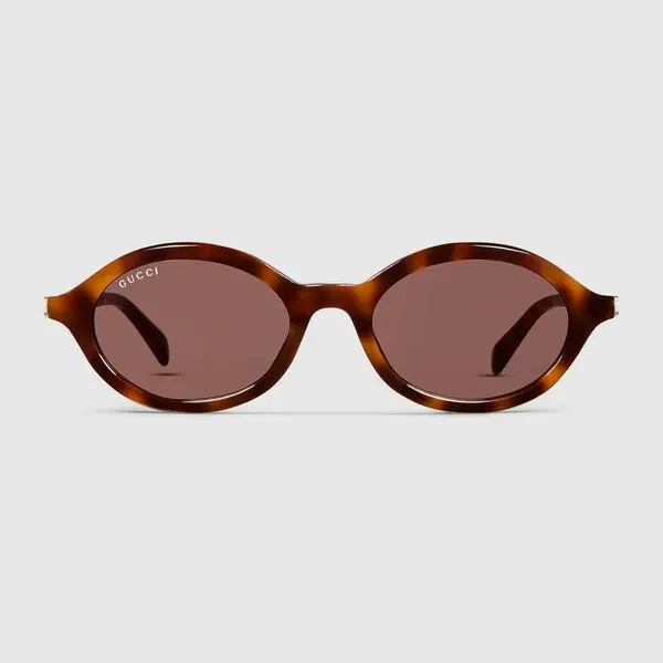 Gucci Round Frame Sunglasses - Beige