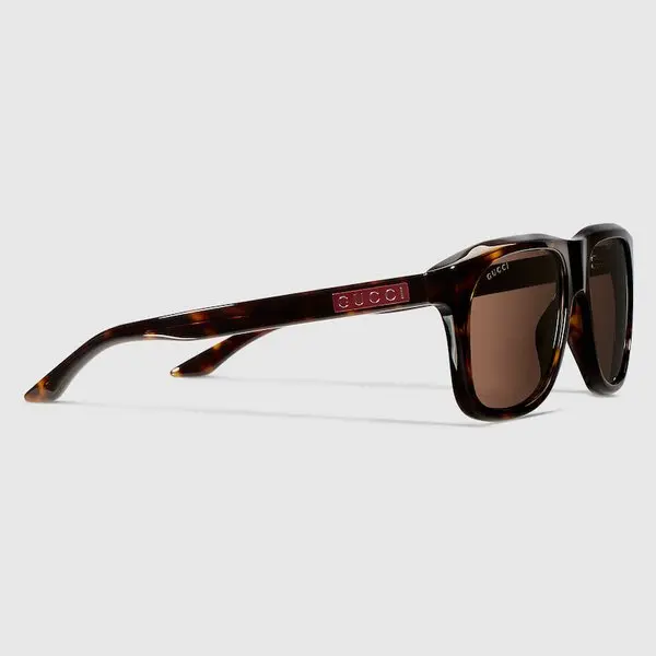 Gucci Square Frame Sunglasses - Beige