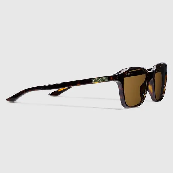 Gucci Square Frame Sunglasses - Brown