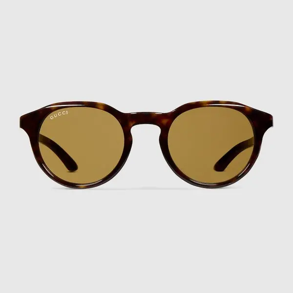 Gucci Round Frame Sunglasses - Brown