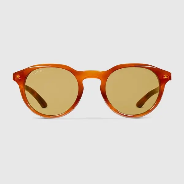 Gucci Round Frame Sunglasses - Brown
