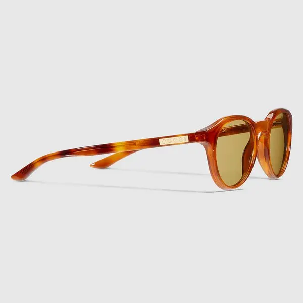 Gucci Round Frame Sunglasses - Brown