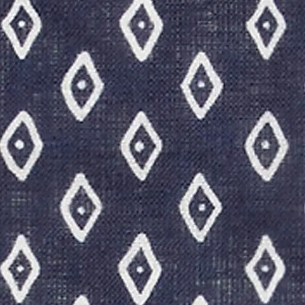 Ralph Lauren Linen Art Deco Neckerchief - Navy