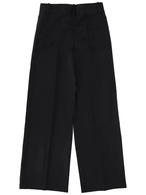 Theory Wool Tailored Trousers - Black