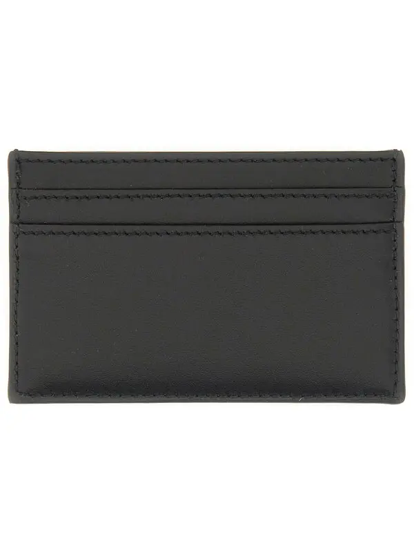 Alexander McQueen Card Holder With Logo - Black
