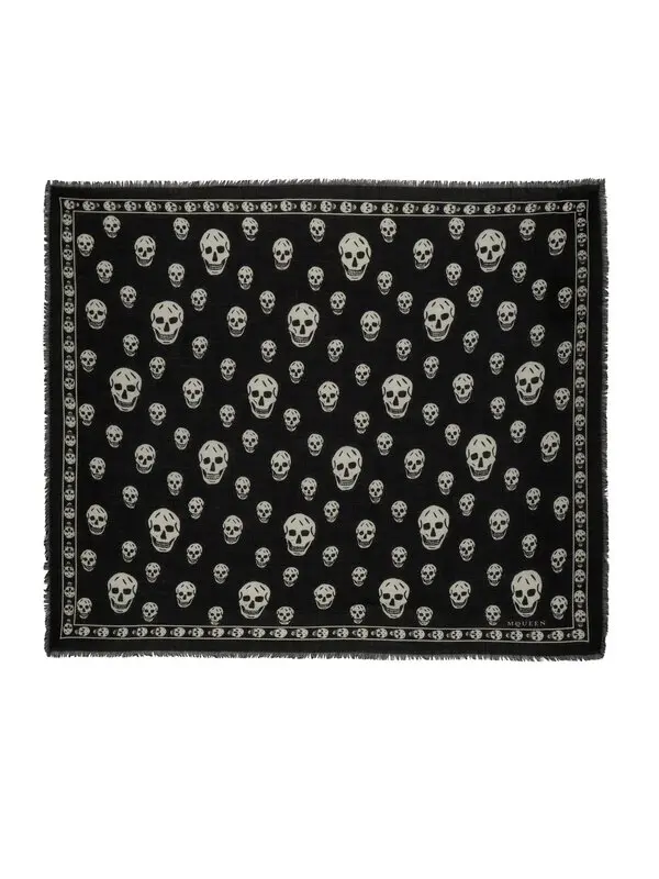 Alexander McQueen Skull" Scarf - Black