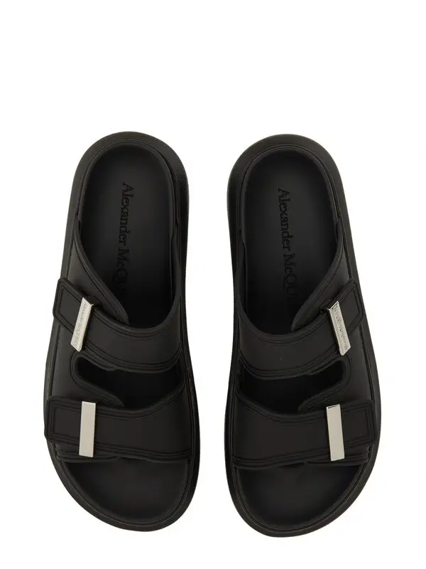 Alexander McQueen Oversized "hybrid" Sandal - Black