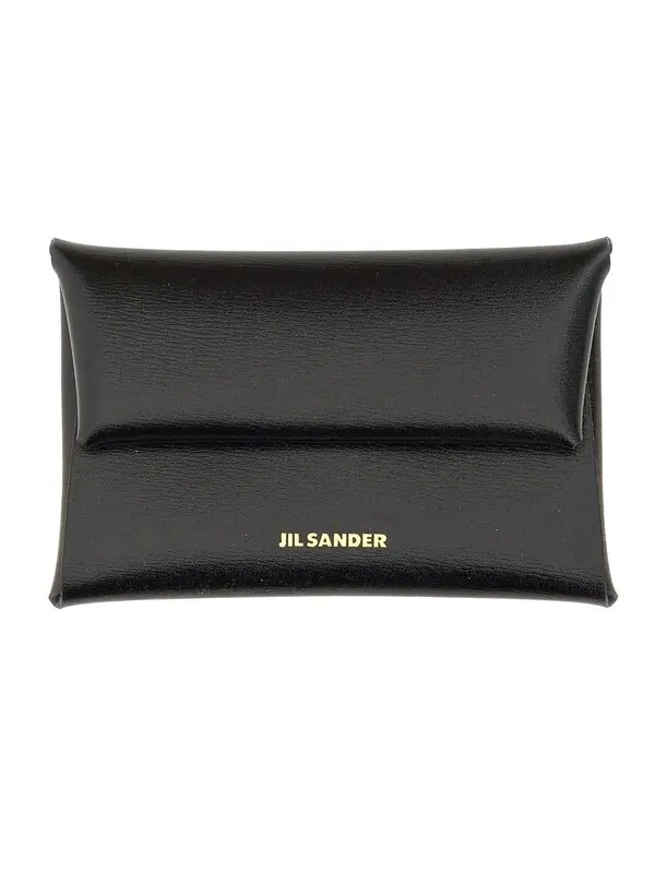 JIL SANDER Envelope Coin Purse - Black