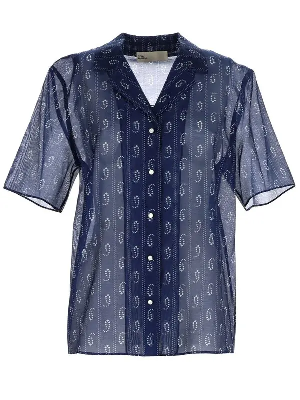 Tory Burch Printed Shirt - Blue