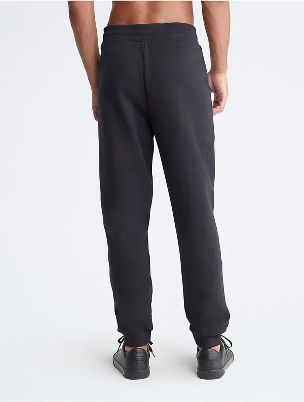 Calvin Klein Monogram Logo Fleece Joggers - Black