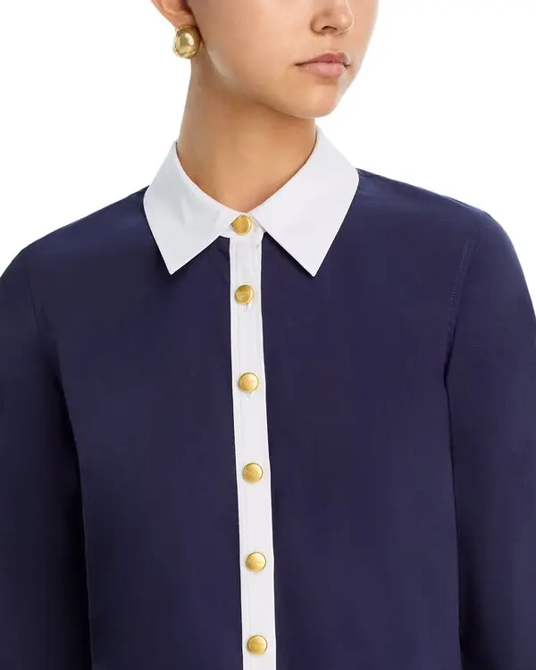 L'Agence Leslie French Cuff Bodysuit