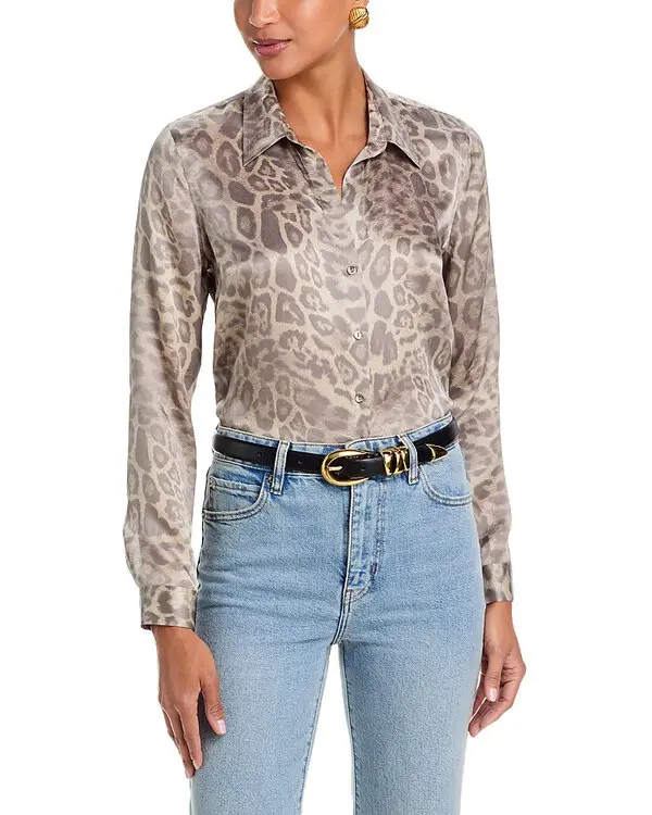 L'Agence Tyler Printed Silk Blouse