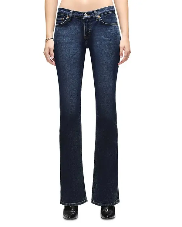 RE/DONE Low Rise Micro Bootleg Jeans - Barely Worn