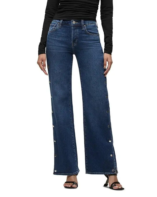 Hudson Jeans Rosie High-rise Wide Leg Jeans - Deep Ray