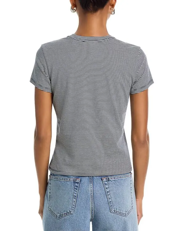 FRAME The Stripe Baby Tee - Navy Multi