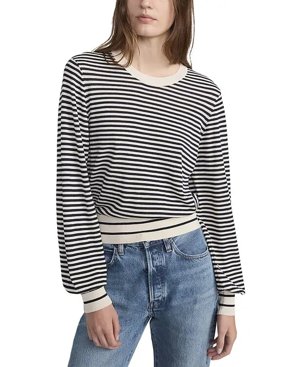 FRAME The Striped Knit Sweater