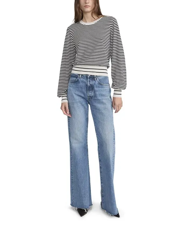 FRAME The Striped Knit Sweater