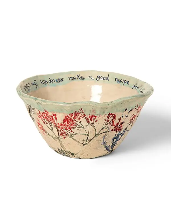 UNCOMMON GOODS Sprigs Of Kindness Bowl Nina J Design Studios - Multi