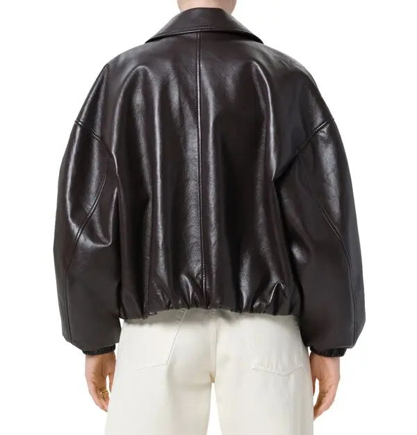 Citizens Of Humanity Bubble Hem Bomber Jacket - Chocolate