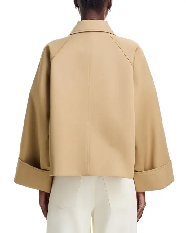 PATOU Oversized Cropped Parka - Sand