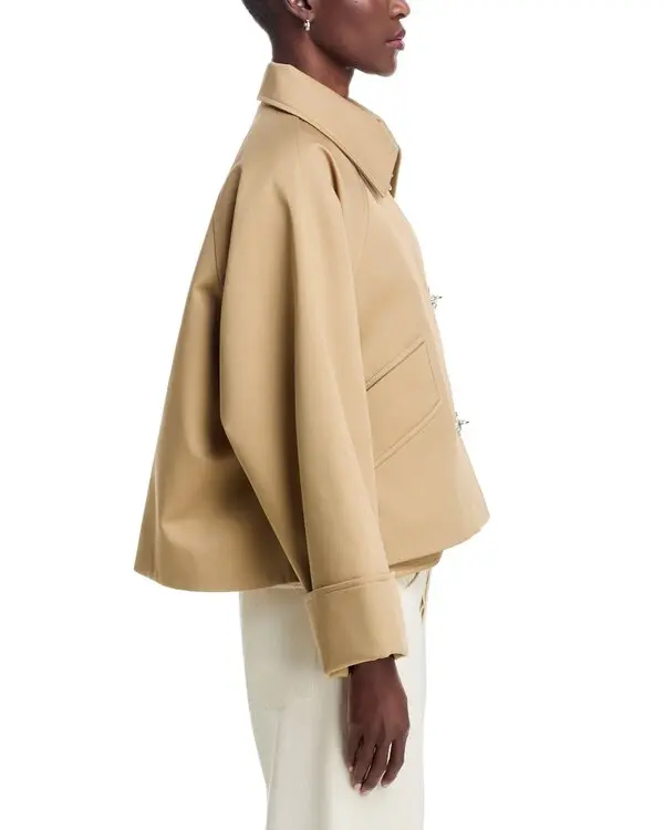 PATOU Oversized Cropped Parka - Sand