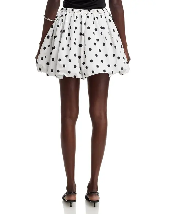 PATOU Polka Dot Mini Skirt - Cloud Dancer