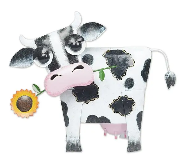 SUNSET VISTA DESIGNS Daisy Cow Decor