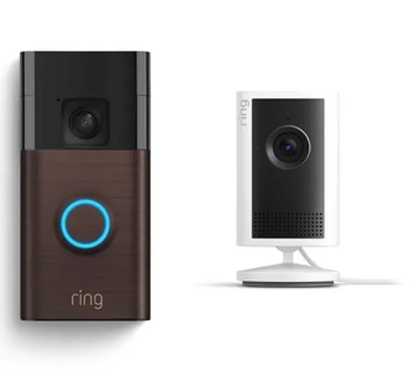 RING Battery Doorbell With 2-way Talk & Indoor Cam Plus W/ Ra - One-color