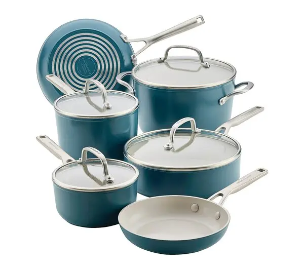 KITCHENAID Hard-anodized Ceramic Induction Cook Ware, 10pc - One-color