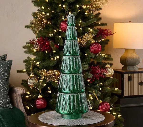 HOME REFLECTIONS As Is 23' Illum Mercury Glass Tree - One-color