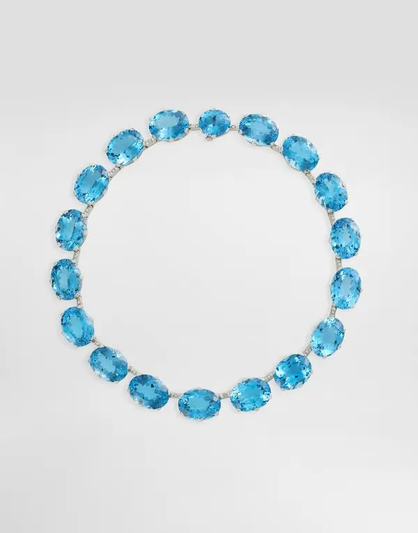 Dolce & Gabbana Anna Topaz And Diamond Necklace - White