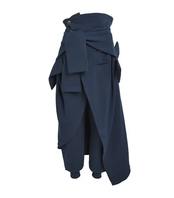 A.W.A.K.E. Mode Cotton-jersey Sweatpants With Attached Skirt